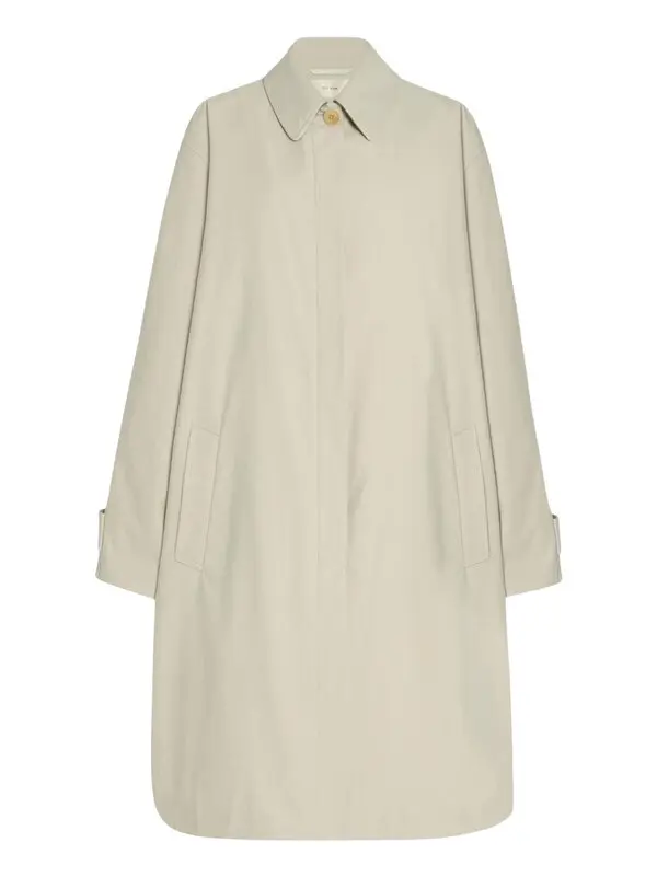 THE ROW Pluma Coat In Cotton And Cashmere - Snow