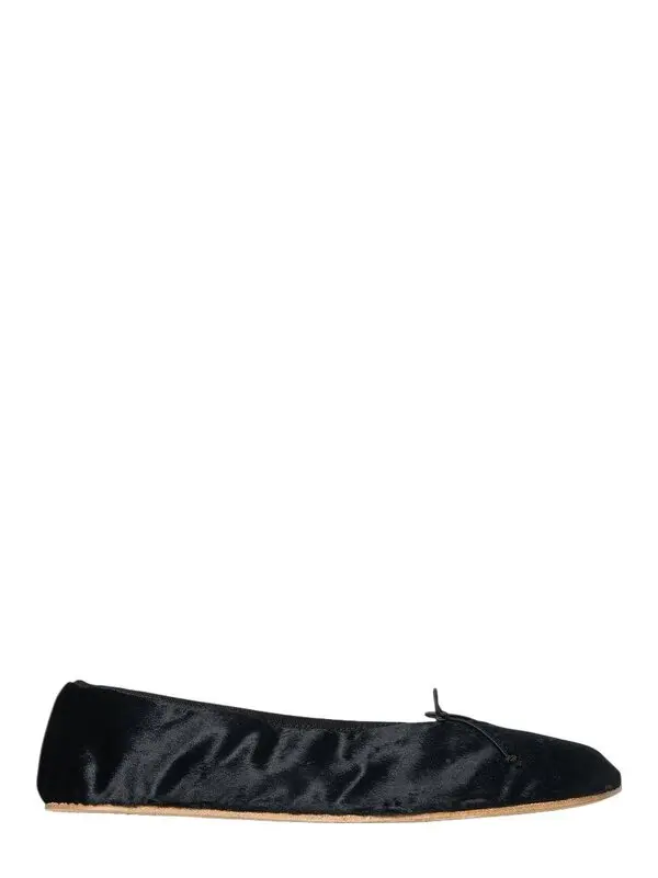 THE ROW Round Ballet Flat - Black