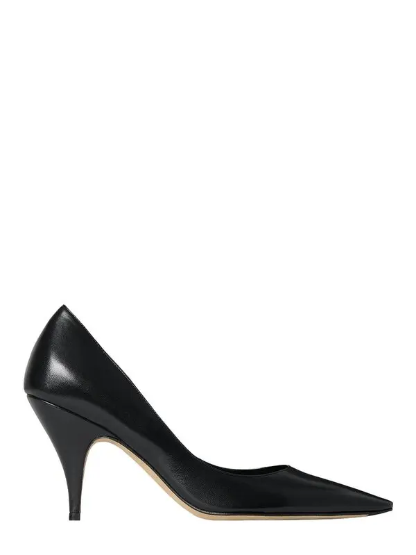 THE ROW Liisa Leather Pumps - Black