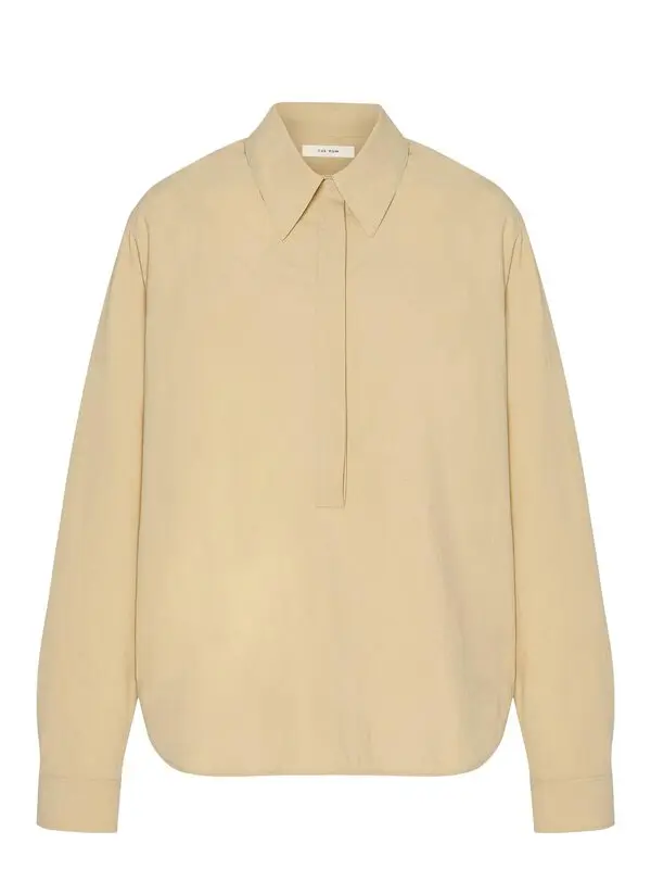 THE ROW Margan Cotton Shirt - Sand