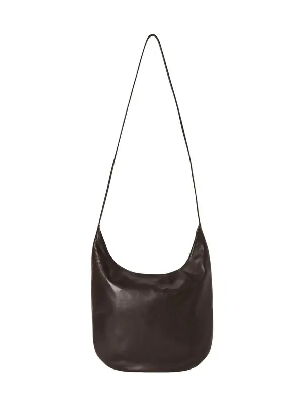 THE ROW N/s Izzy Leather Bag - Dark Brown