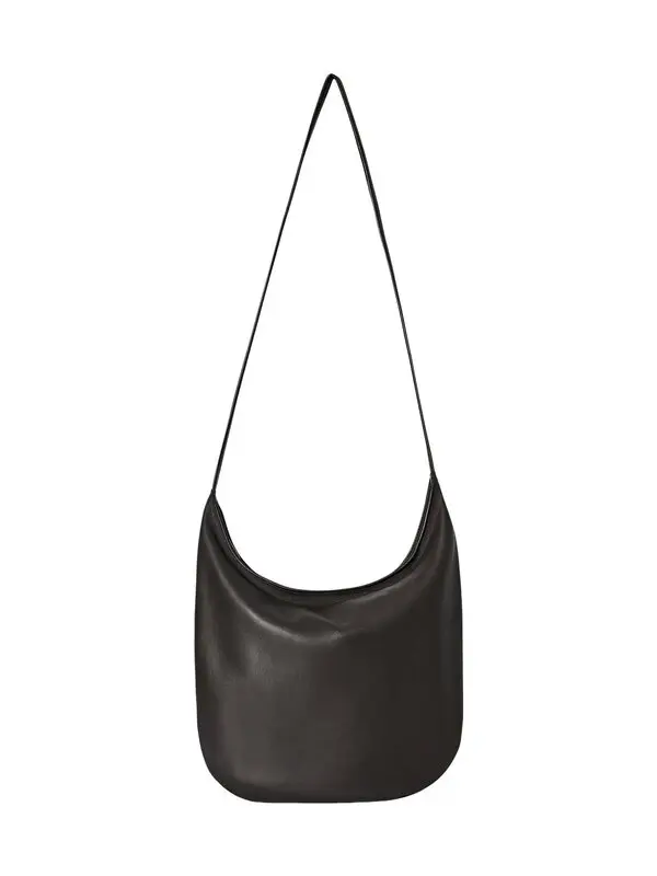 THE ROW N/s Izzy Leather Bag - Ebony Brown