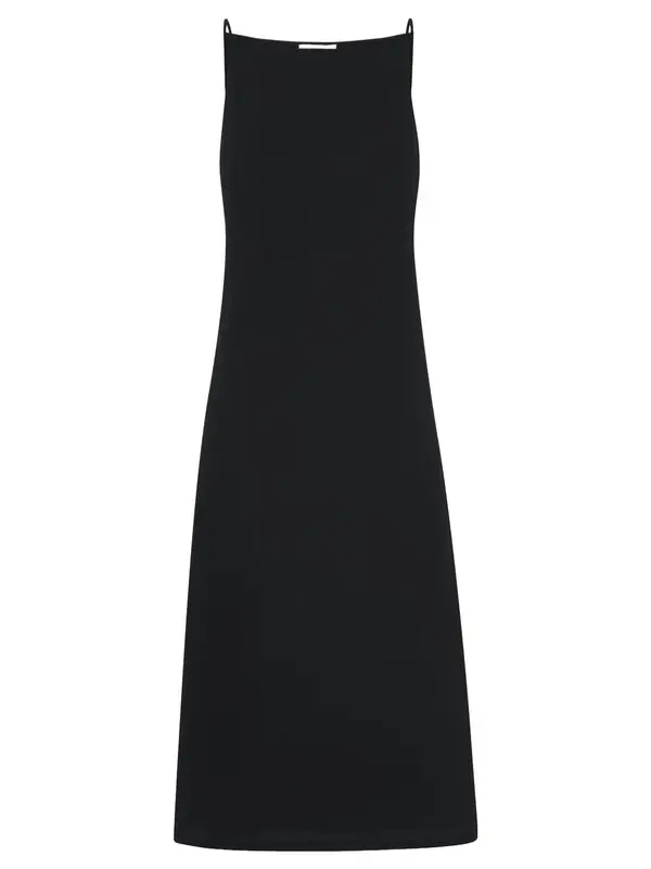 THE ROW Seraphina Silk Dress - Black