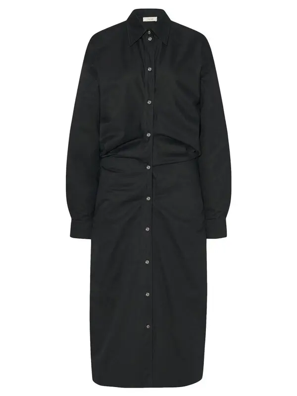 THE ROW Yuske Shirtdress - Black