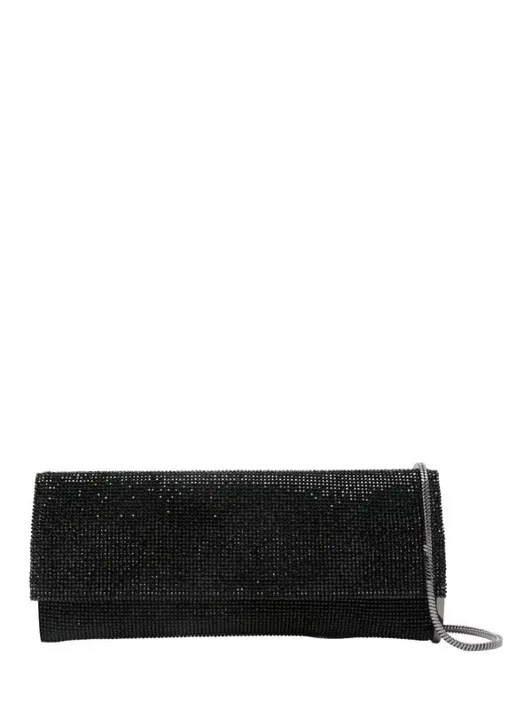 Benedetta Bruzziches Crystal-embellished Clutch - Black