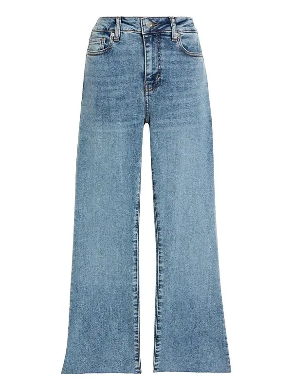 FRAME Le Crop Mini Boot High-rise Bootcut Jeans - Mid Denim