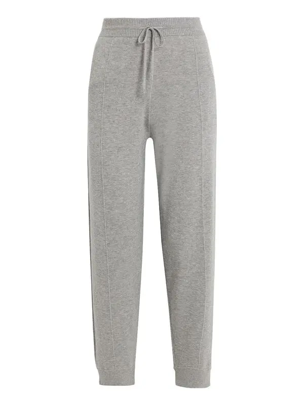 TOTEME Knitted Track Pants - Gray