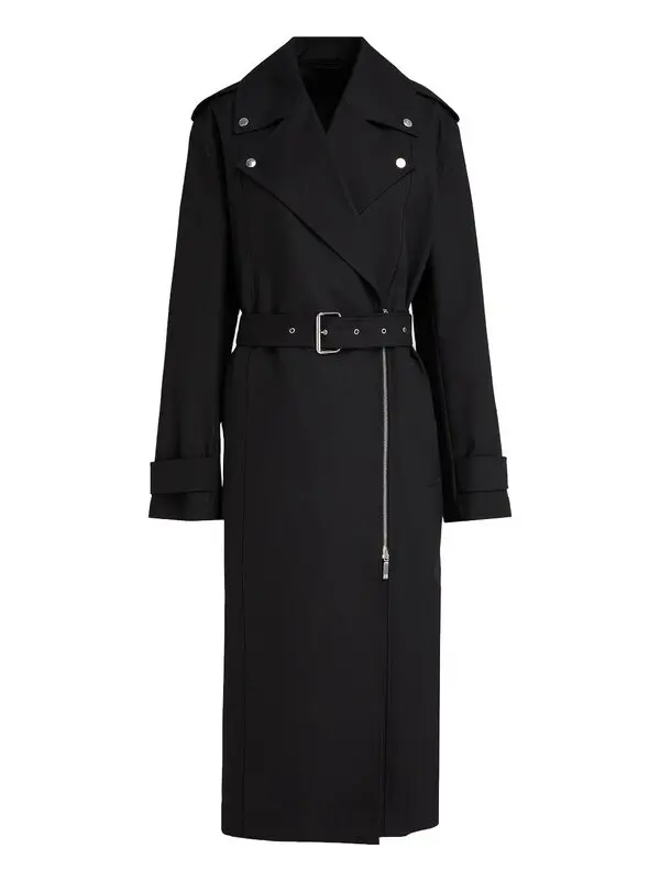 TOTÊME Cotton Trench Coat - Black