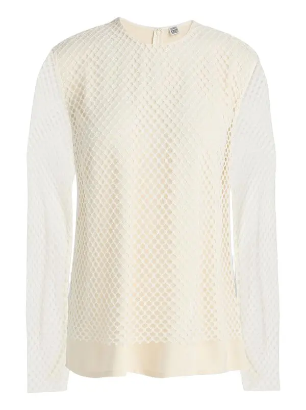 TOTEME Layered Lace Top - Ivory
