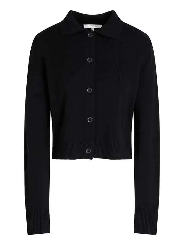 FRAME Cashmere Cardigan - Black