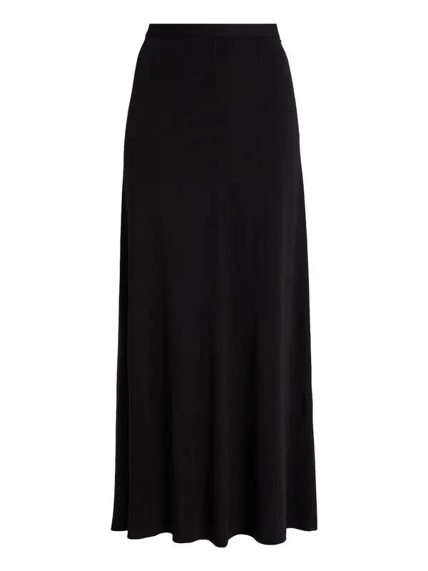 TOTÊME Stretch-jersey Midi Skirt - Black