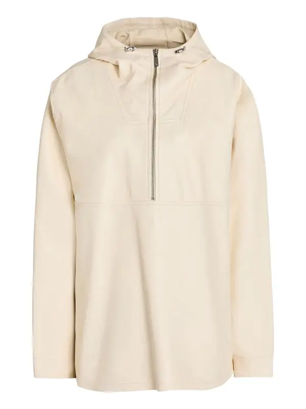 TOTEME Leather Hooded Jacket - Ivory