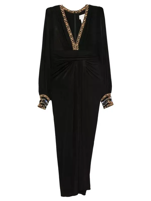 Camilla Ottoman Elegance Dress - Black