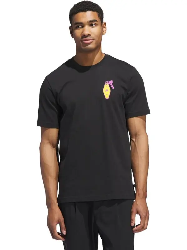 Adidas Chip In Nyc Graphic Tee - Black