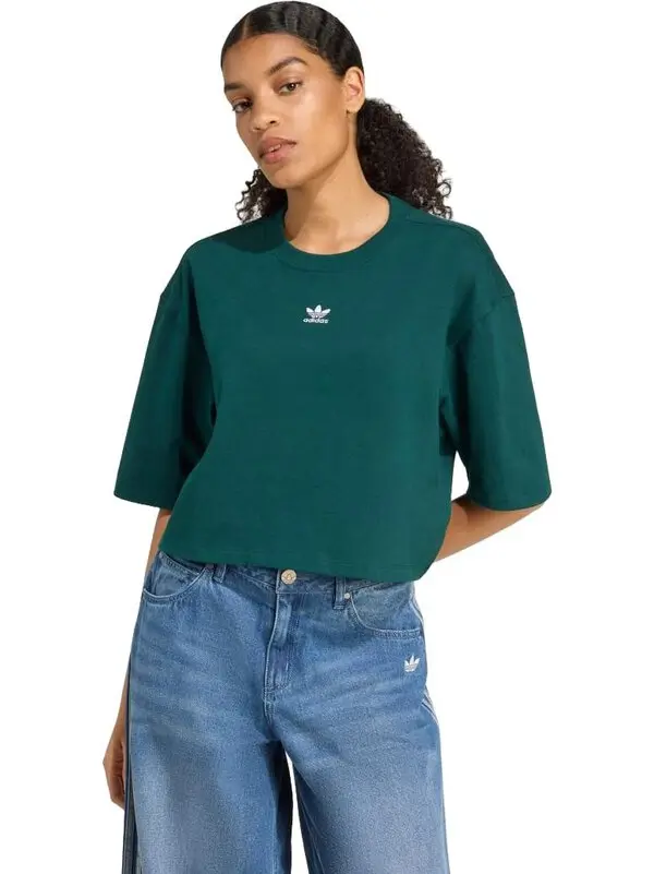 Adidas Essentials Cropped T-shirt - Aurora Ivy