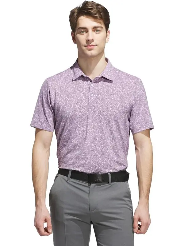 Adidas Ultimate365 Mini Bunker Polo Shirt - Powder Plum