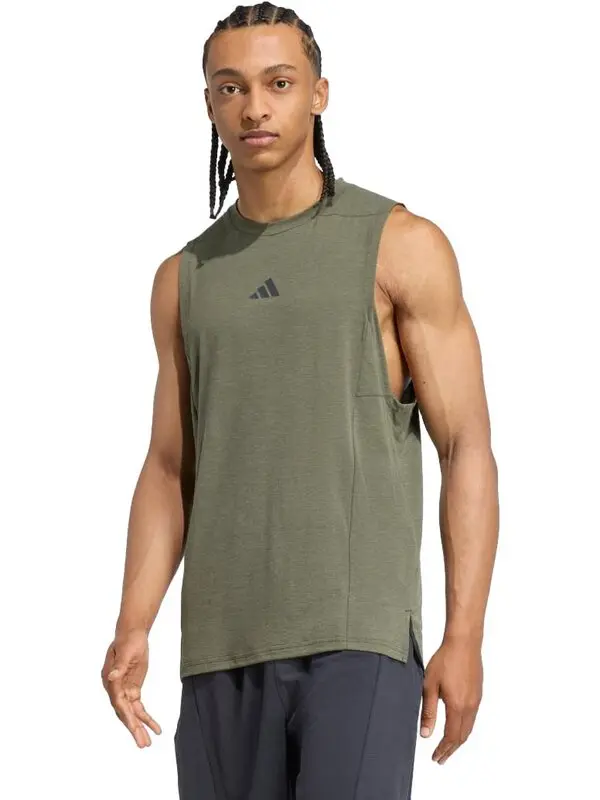 Adidas Designed For Training Workout Tank Top - Night Cargo