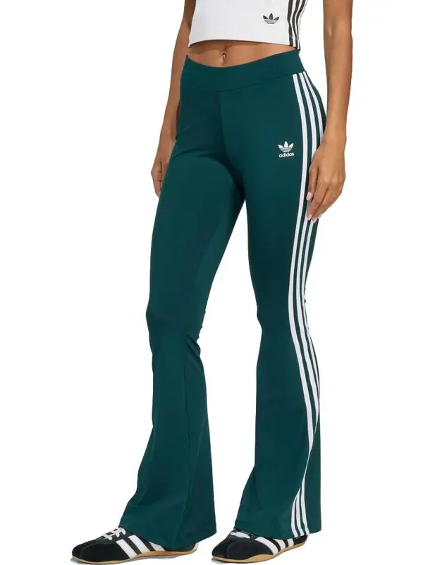 Adidas Flared Leggings - Aurora Ivy / White