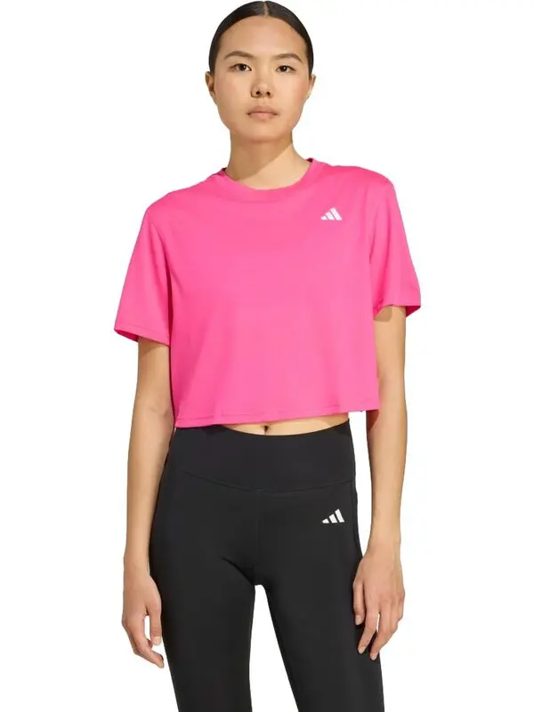 Adidas Train Essentials Boxy Workout Tee - Shock Pink