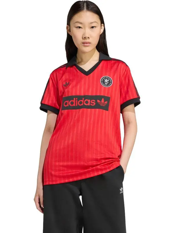 Adidas Graphic Soccer-inspired Jersey - Better Scarlet