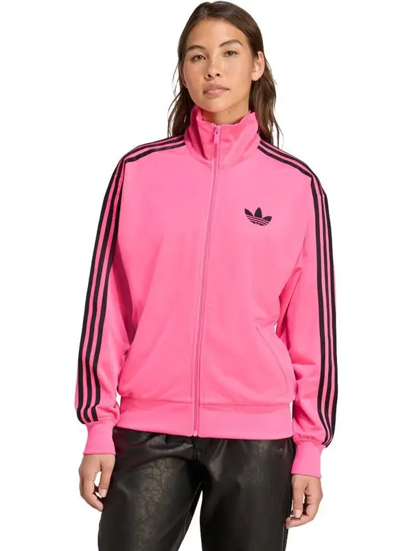 Adidas Adicolor Classic Firebird Loose Track Top - Lucid Pink / Black