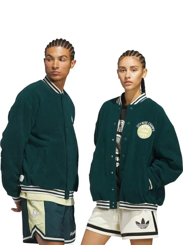 Adidas Hoop York City Coach Jacket - Aurora Ivy
