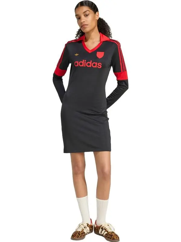 Adidas Graphic Soccer Jersey Dress - Black