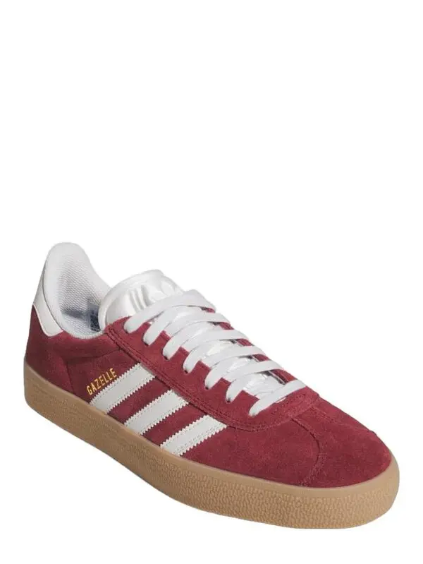 Adidas Gazelle Adv Sneakers - Shadow Red / Crystal White / Gold Metallic