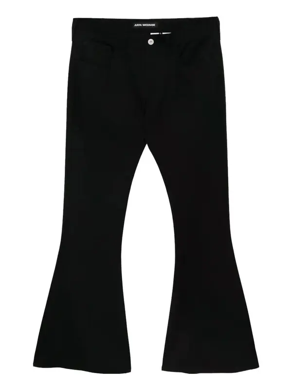 Junya Watanabe Low-rise Flared Trousers - Black
