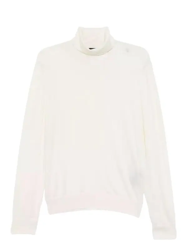 TOM FORD Knitted Roll-neck Top - Neutrals