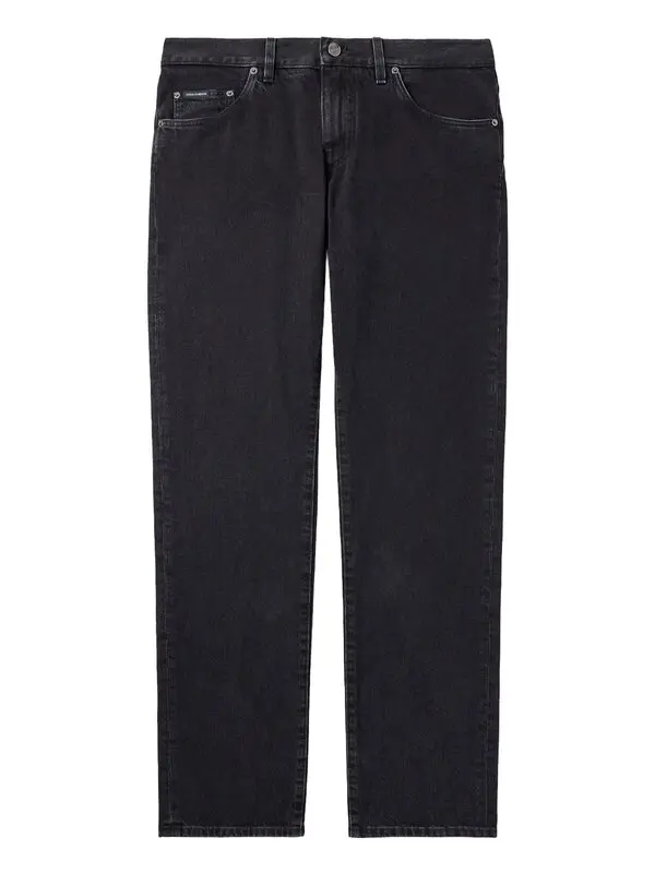 Dolce & Gabbana Straight-leg Jeans - Black
