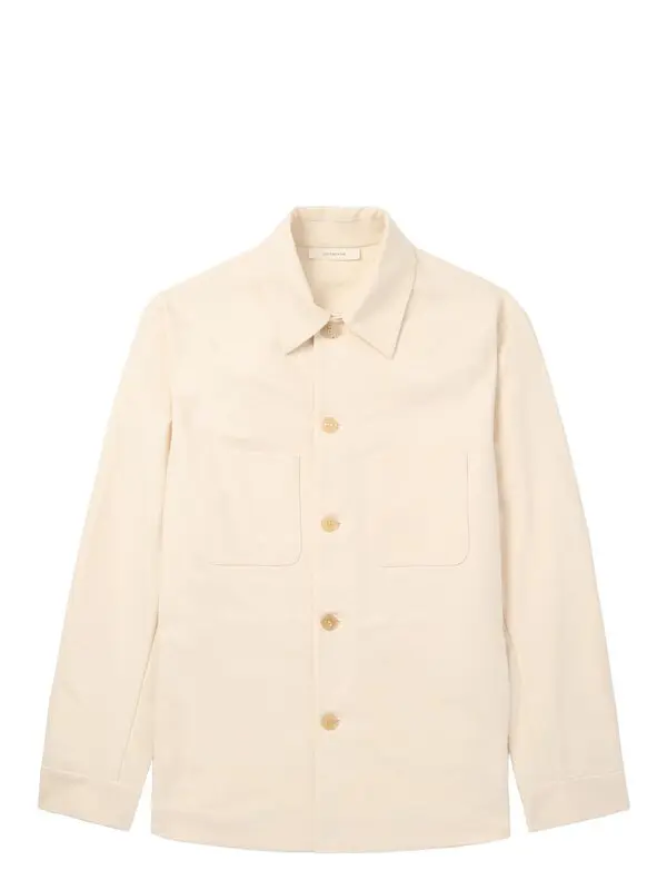 UMIT BENAN Jerome Cotton-blend Overshirt - Neutrals