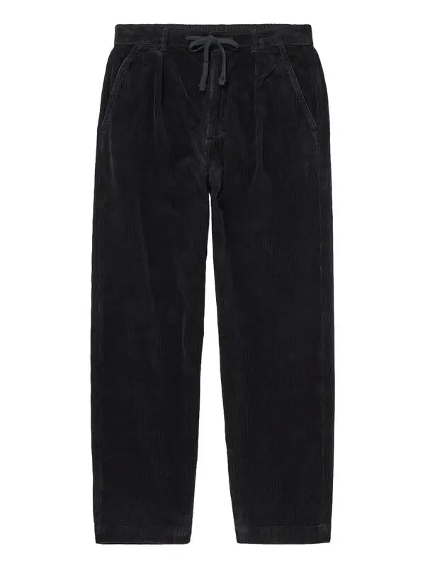 Ralph Lauren Cotton Corduroy Drawstring Trousers - Black