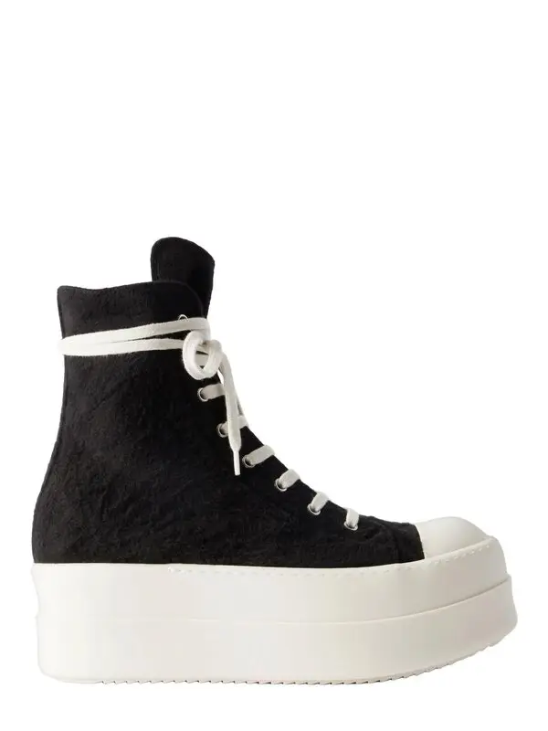 Rick Owens Double Bumper High-top Sneakers - Black
