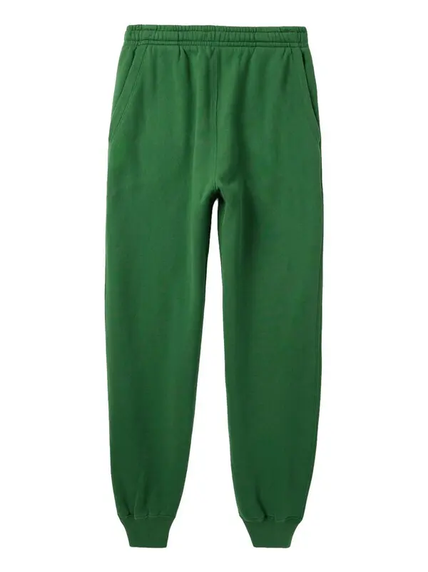 BODE Tapered Cotton-jersey Sweatpants - Green