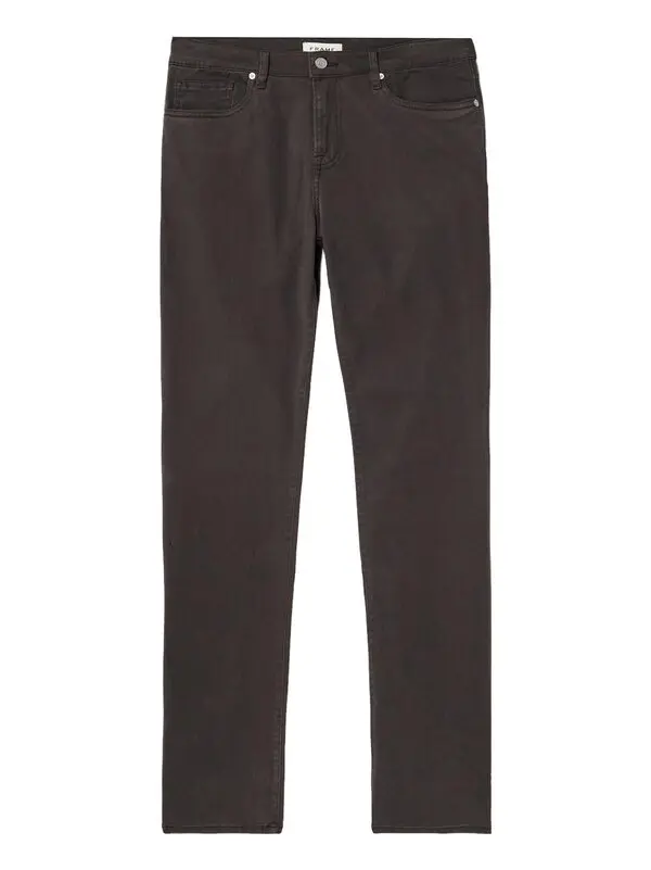 FRAME L'homme Slim-fit Trousers - Brown
