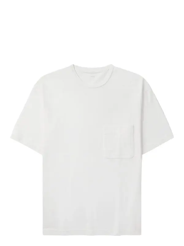 LEMAIRE Garment-dyed Cotton-jersey T-shirt - Neutrals