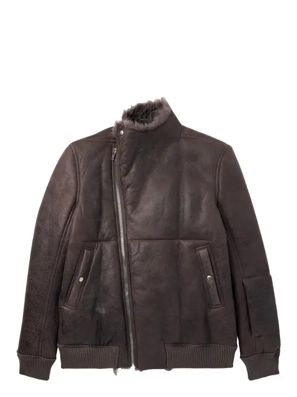 Rick Owens Shearling Jacket - Gray