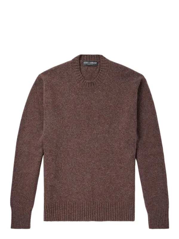 Dolce & Gabbana Wool-blend Sweater - Brown