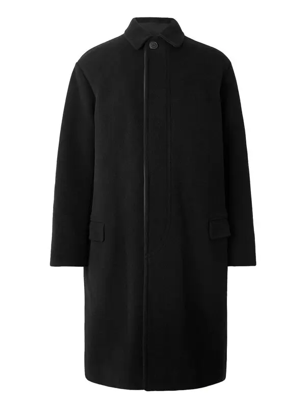 MARANT Kirk Wool-blend Overcoat - Black