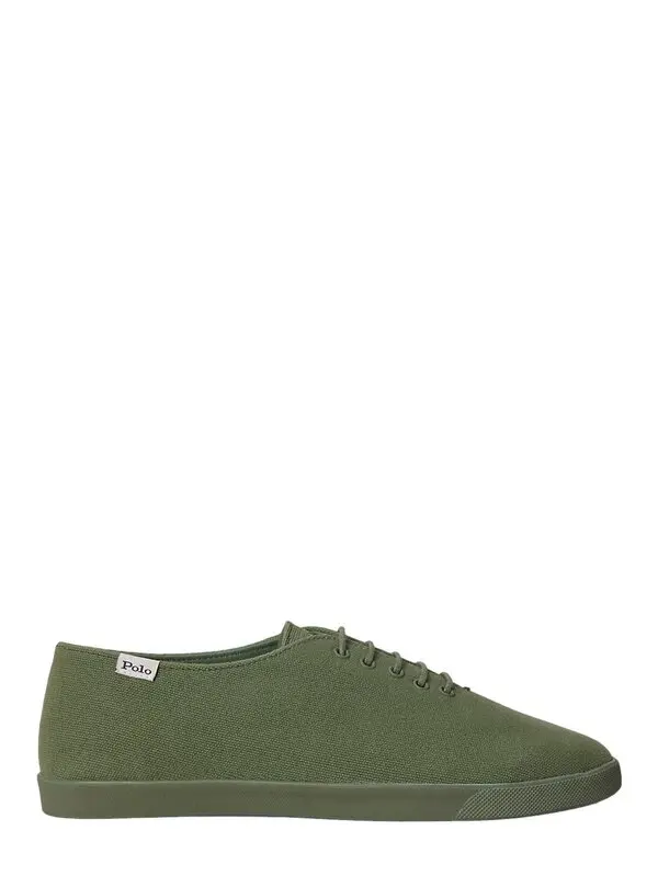 Ralph Lauren Cotton Canvas Lace-up Sneakers - Cargo Green