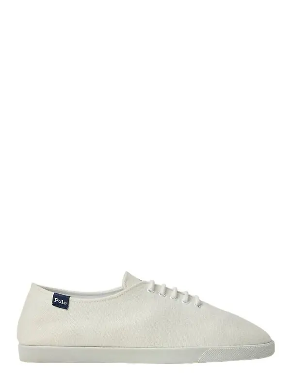 Ralph Lauren Cotton Canvas Lace-up Sneakers - Deckwash White