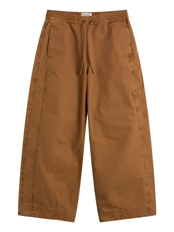 DAMSON MADDER Felix Twill Trousers - Camel