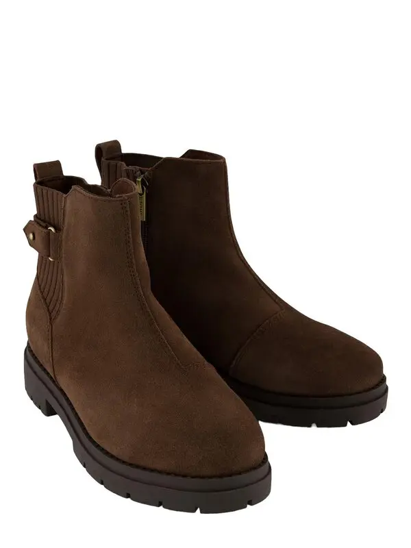 Toms Astrid Short Boots - Dark Brown