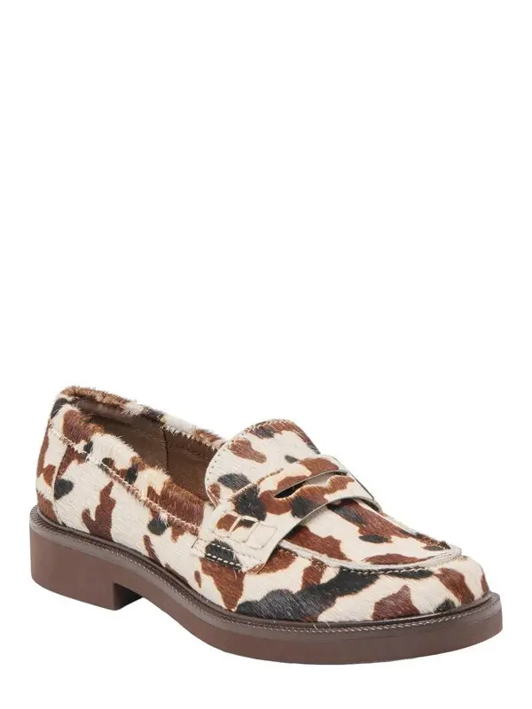 Dolce Vita Tiggy Penny Loafer - Cocoa Taurus Calf Hair