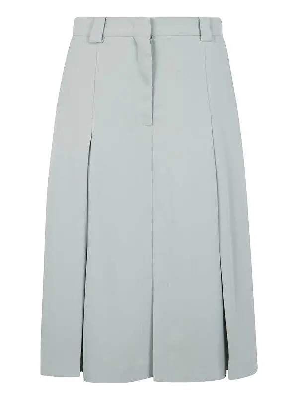 N°21 Crepe Sable Midi Skirt - Green