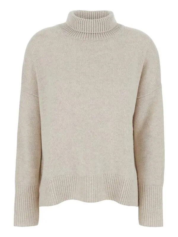 LISA YANG Heidi Cashmere Turtleneck Knit Sweater - White