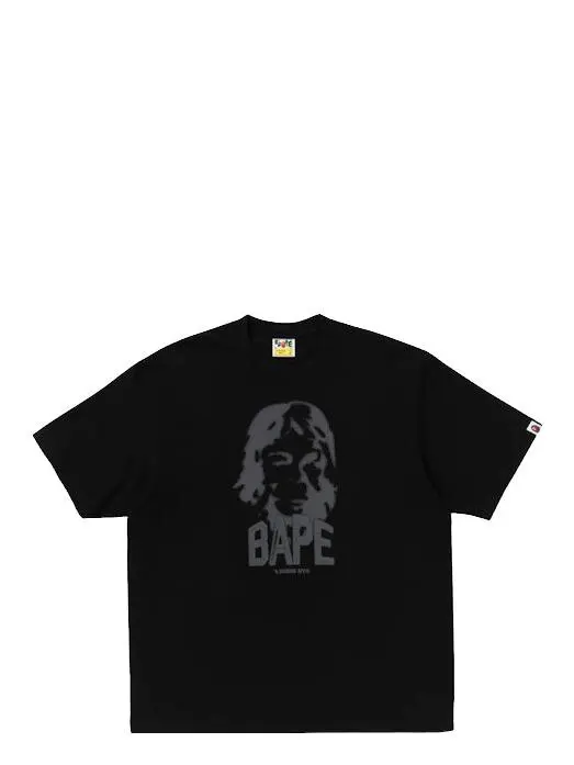 A BATHING APE Graphic Relaxed Fit Tee Shirt - Black
