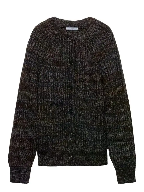 Prada Crew-neck Cardigan - Brown