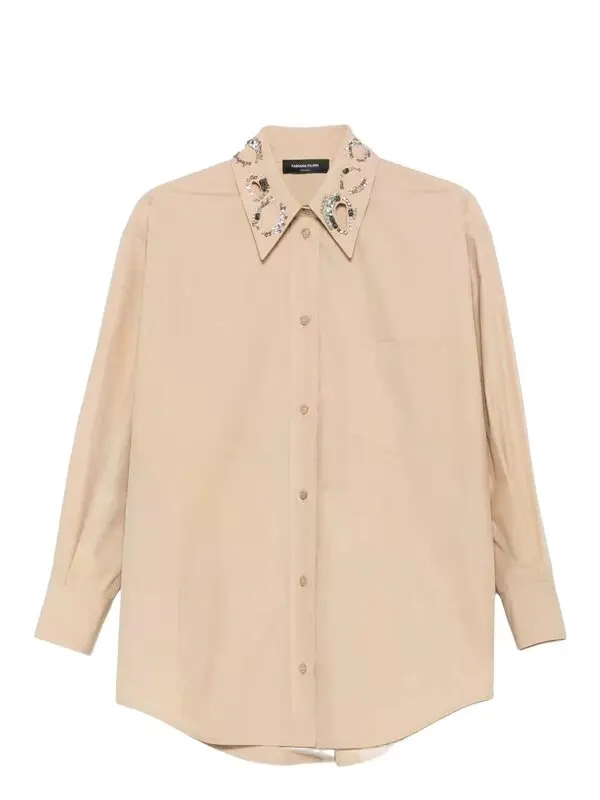 Fabiana Filippi Embellished-collar Shirt - Neutrals